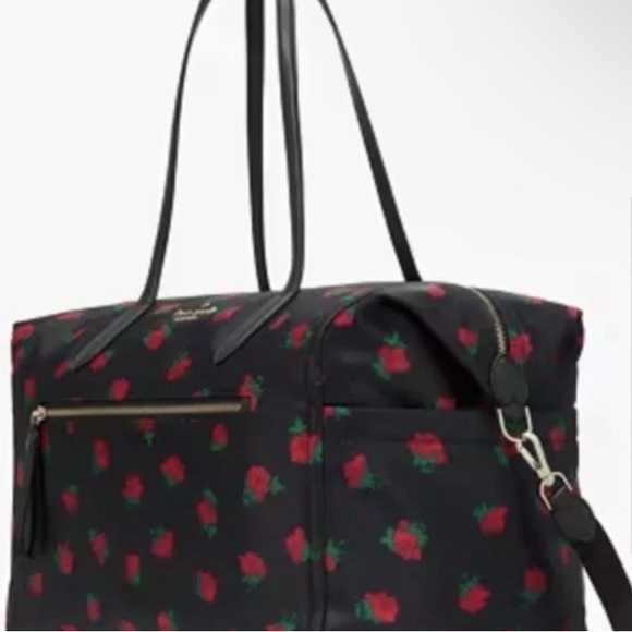 kate spade | Bags | Kate Spade Nwt Floral Roses Weekender | Poshmark